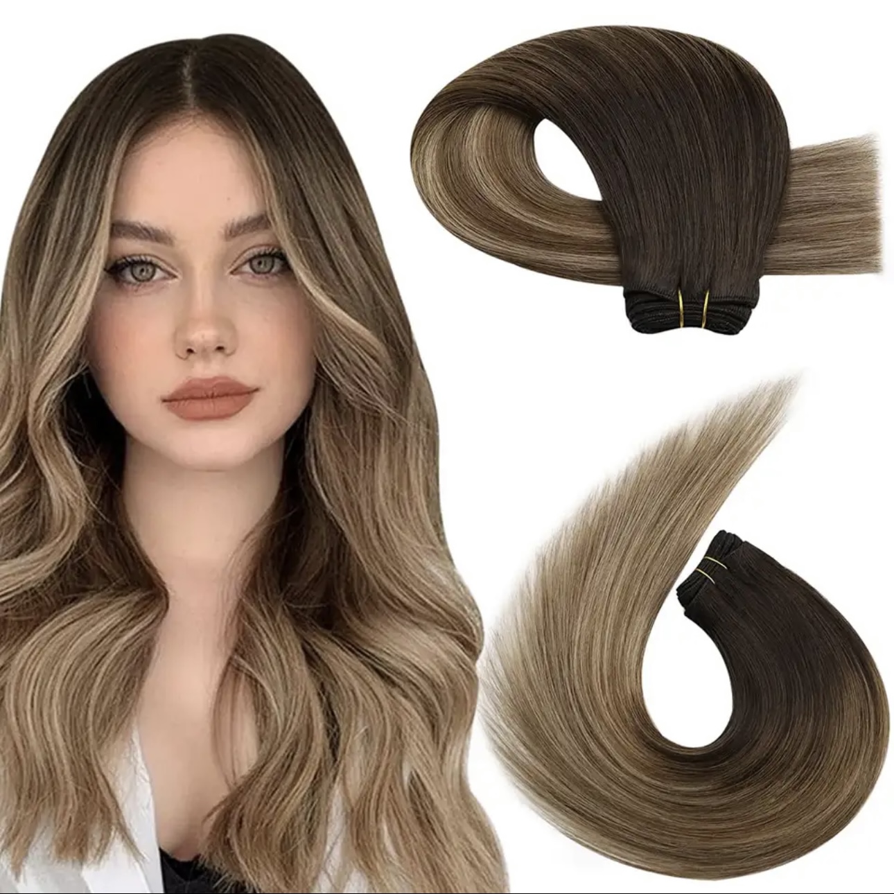 Mini Set Clip-On Balayage #3 #24 - Extensii Par Natural Oskar