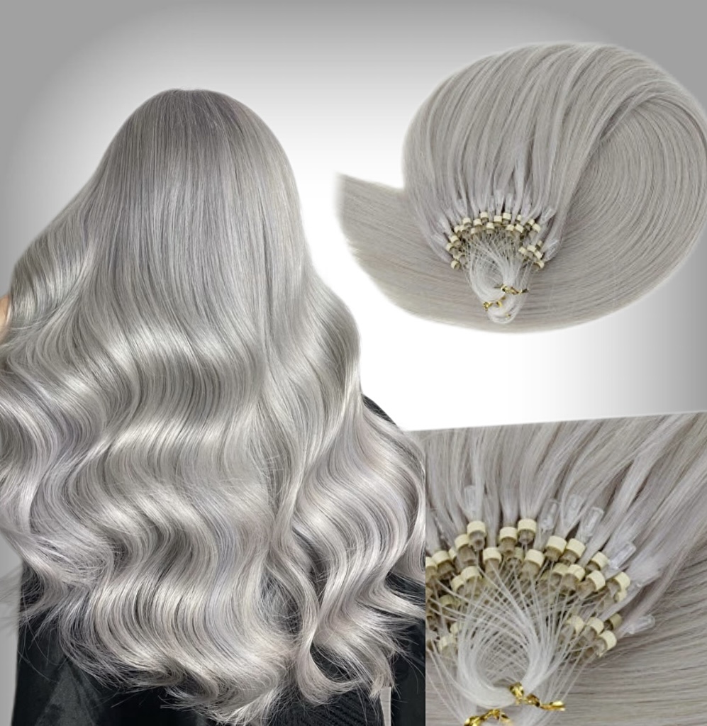 Extensii Microring Black Collection Grey - Extensii Par Natural Oskar