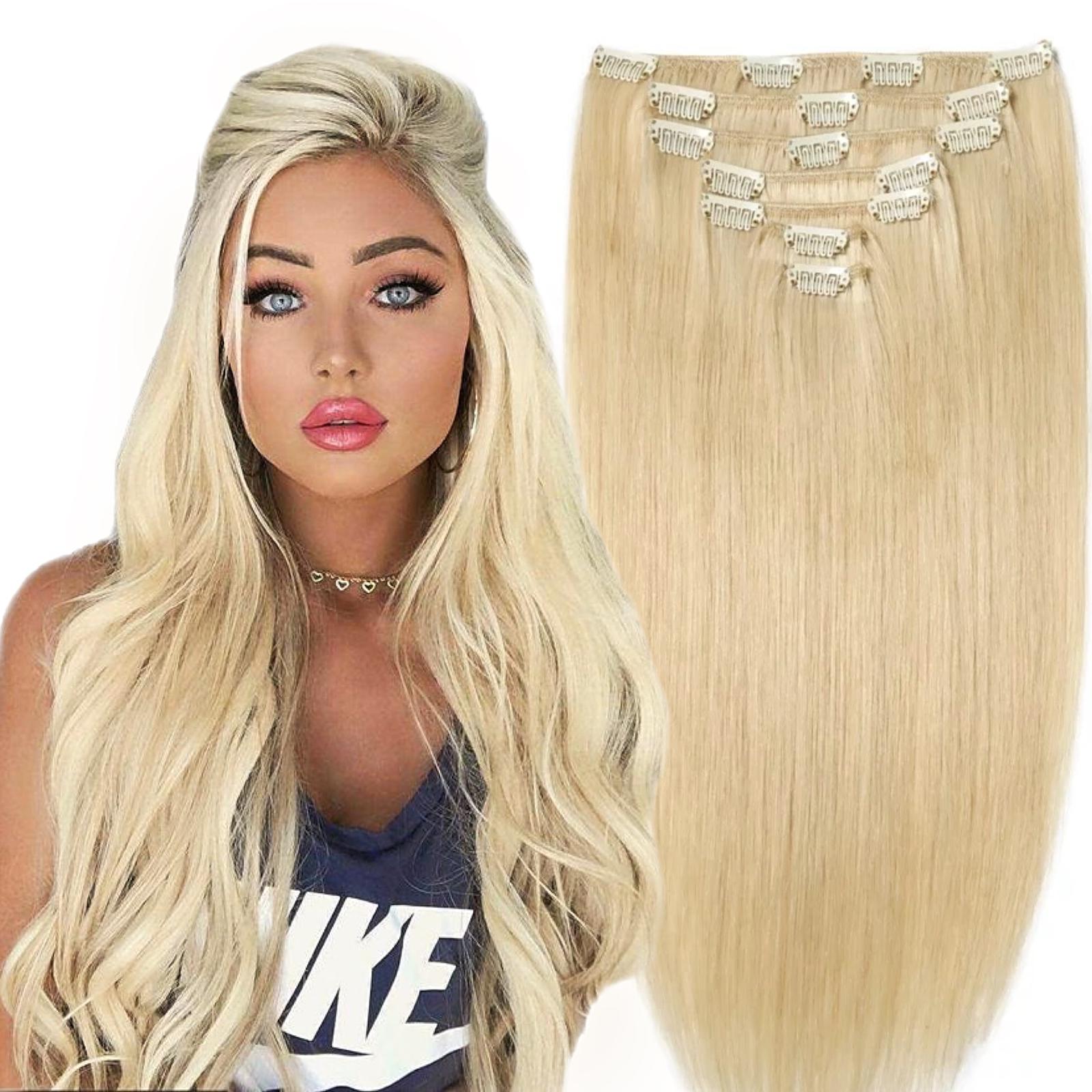 Clip-on Russian Blond Deschis #613 - Extensii Par Natural Oskar